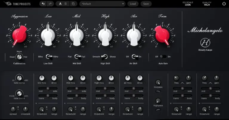 Michelangelo plugin by Tone Projects: Elevating EQ to New Heights - 24bit